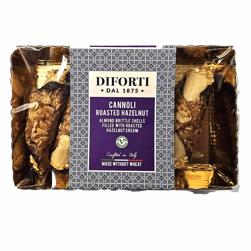 Diforti - Cannoli -Roasted Hazelnut gluten free (made without wheat) 5 ...