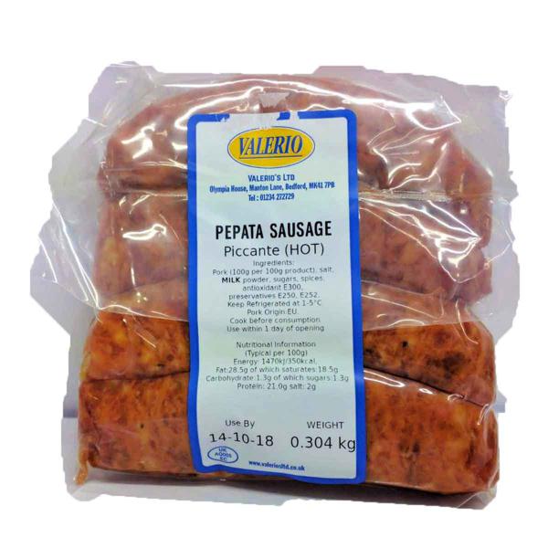 Valerio - Pepata Sausage - Piccante ( Hot ) – The Italian Shop