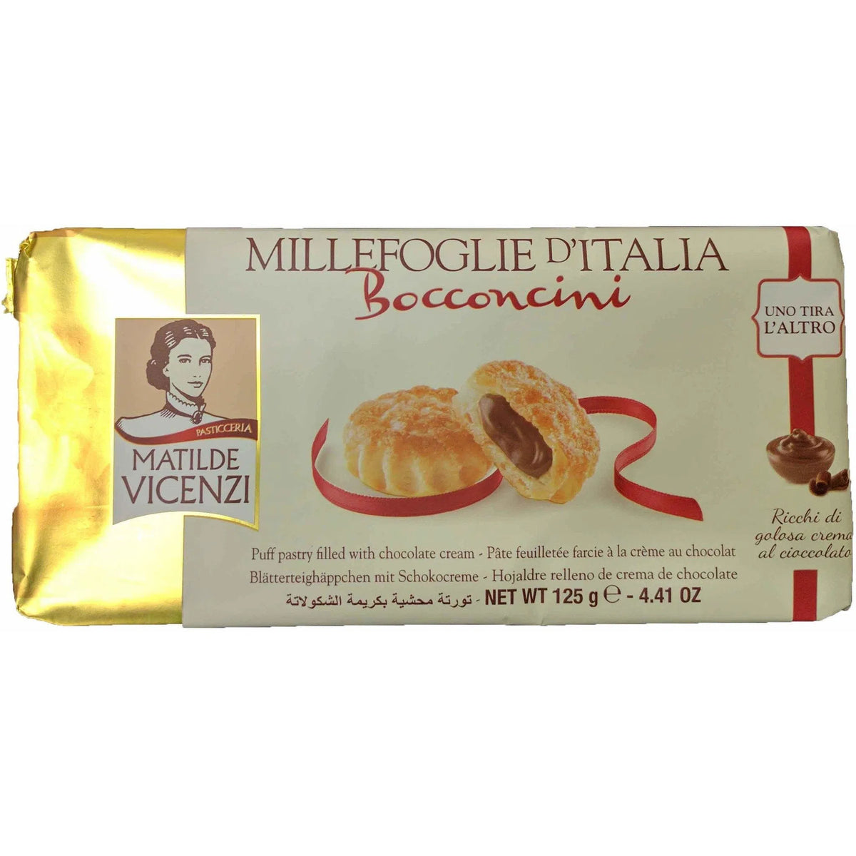 Vicenzi - Bocconcini ( Chocolate filled puff pastry )NEW PACKAGING ...